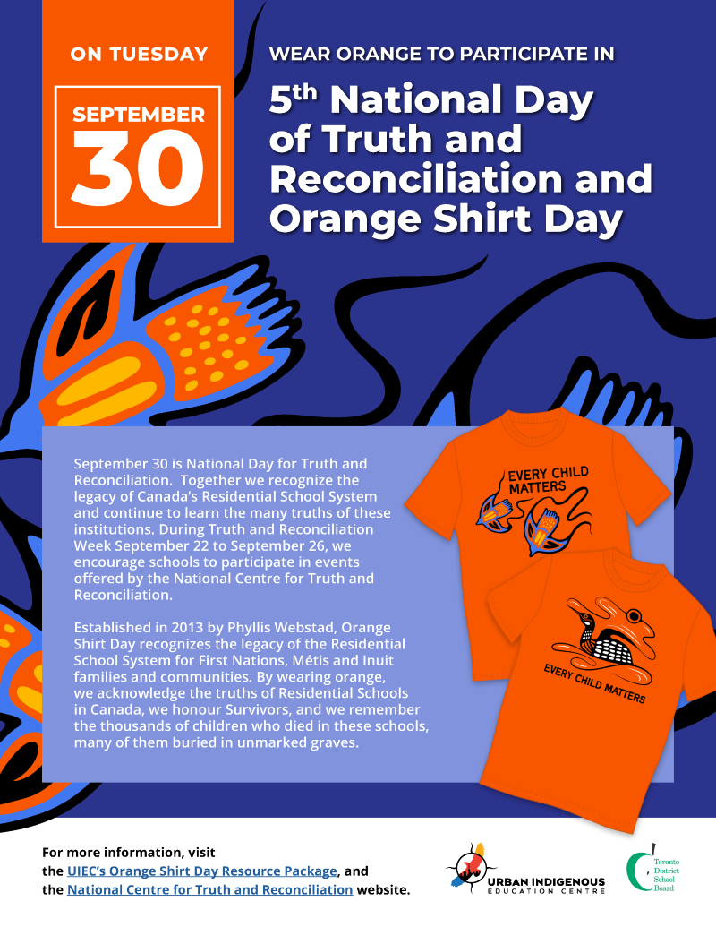 News: National Day for Truth and Reconciliation and Orange Shirt Day ...