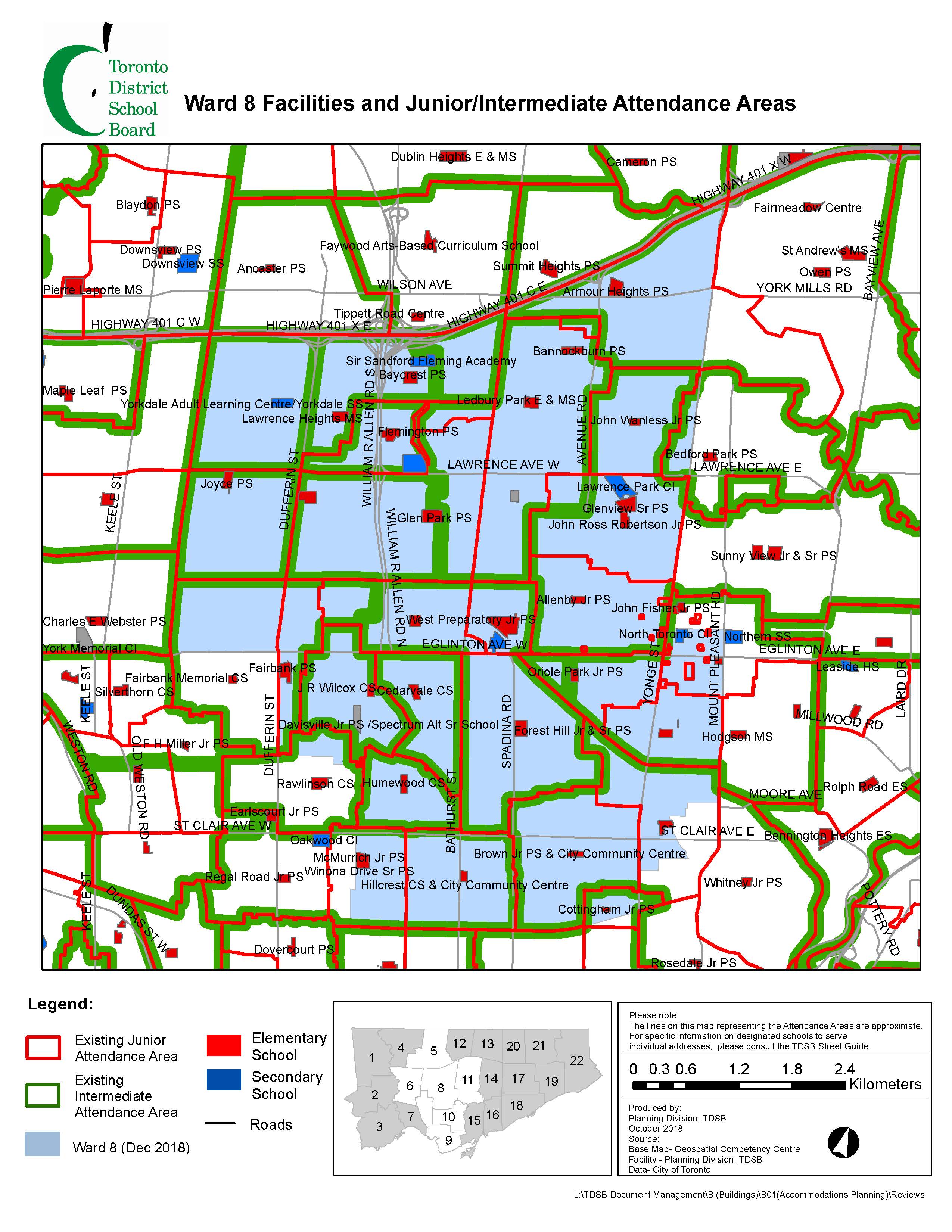 Ward 8, Eglinton - Lawrence and Toronto-St. Paul's
